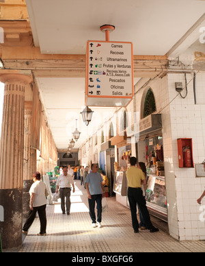 A shop at the local market of Cadiz in Spain Stock Photo - Alamy