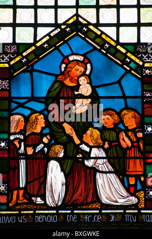 Stained glass of All Satints Church, Selsley, Gloucestershire ...