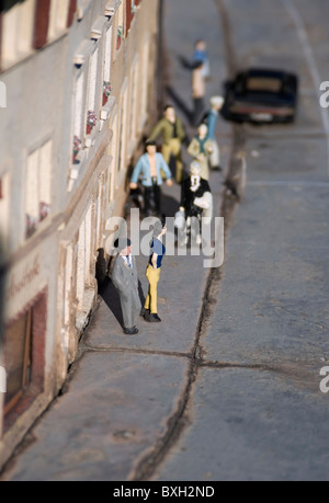 street scene with miniature models Stock Photo - Alamy