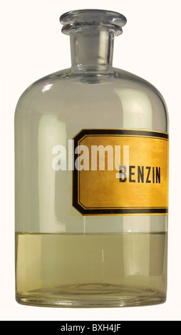 energy, benzine, apothecary bottle, five litre, symbol, Germany ...