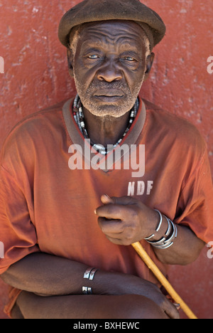 Portrait of an old Himba man, NAmibia, Africa Stock Photo - Alamy