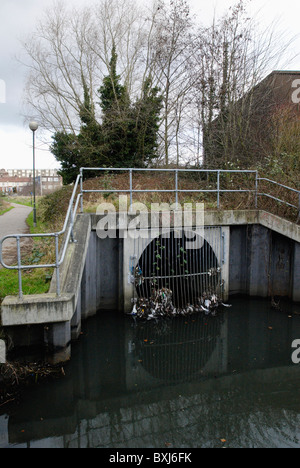 Entry hole to Underground Sewage and water drainage Norwich UK Stock ...