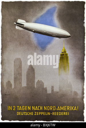 AIRSHIP OVER NEW YORK Stock Photo - Alamy