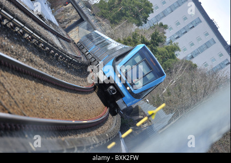 Subway train coming towards the camera Stock Photo - Alamy