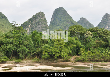 Li River, Limestone Peaks, Guilin area, Southern China Stock Photo - Alamy