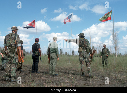 USA. MEMBERS OF THE ANTI-CASTRO CUBAN EXILE COMMUNITY ALPHA 66 DURING ...