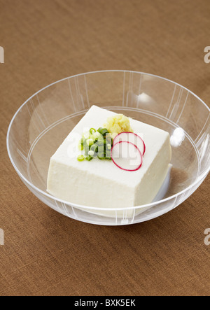 Japanese cold tofu (Hiyayakko Stock Photo - Alamy