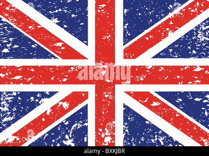 British Red Cross flag flying against a summery blue sky Stock Photo ...