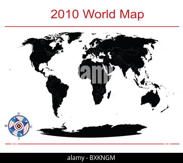 World map 2010 Stock Photo - Alamy