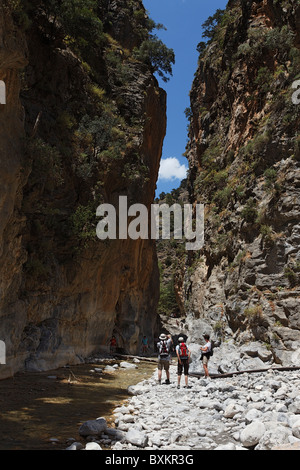 Iron Gate, Samaria Gorge, Chania Prefecture, Crete, Greece Stock Photo ...