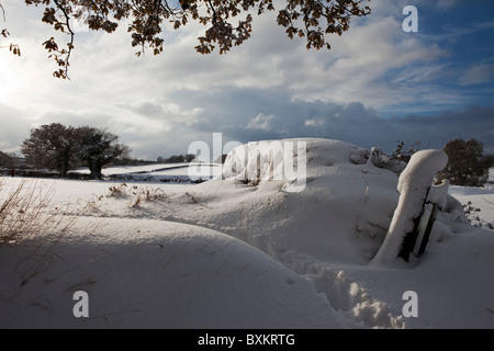 Snow scenes around Chesterfield Derbyshire East Midlands England after ...