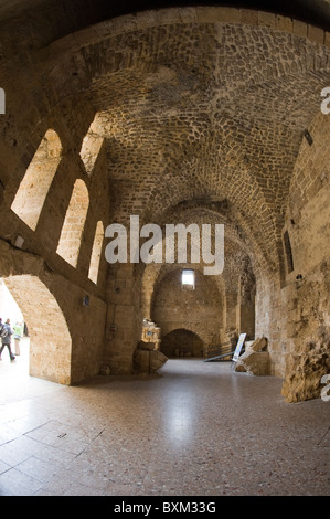 Israel, Akko. Knights hall Stock Photo - Alamy