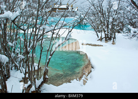 Five Colored Pool HuangLong Stock Photo - Alamy