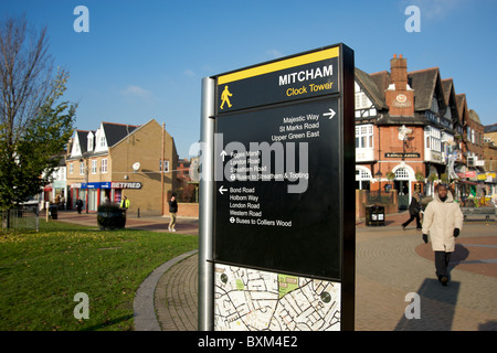 Mitcham town centre, South London Stock Photo - Alamy