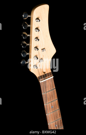 Strings on a black guitar close up, macro photo Stock Photo - Alamy