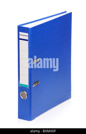 Close Up Blue file folder and Laptop Computer on desk in meeting room ...