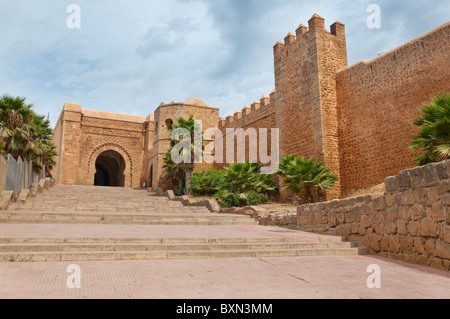 Great Gate Entrance Kasbah of Oudayas Rabat Morocco Stock Photo - Alamy