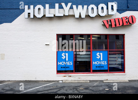 A closed Hollywood Video rental store Stock Photo - Alamy
