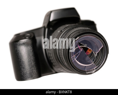 A smashed broken camera lens Stock Photo - Alamy