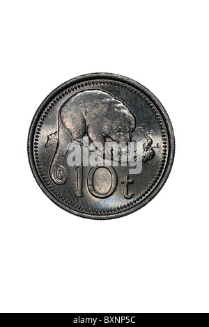 10 Papua New Guinean kina bank note. Papua New Guinean kina is the ...