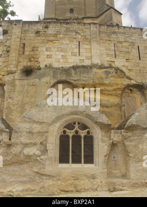 Carved stone face in St Nicholas of Bari church in the old town of ...