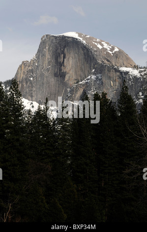 Half dome granite crest rock formation Yosemite valley national park ...