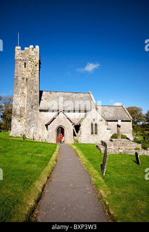 Bosherton Parish Church Pembrokeshire Wales UK Stock Photo - Alamy