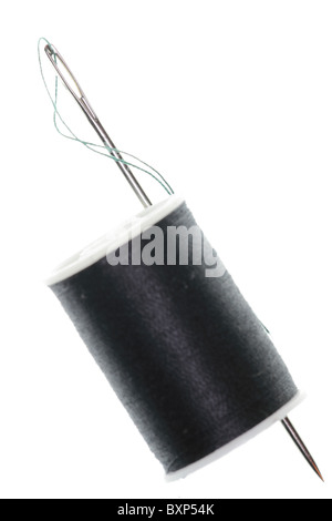 Cotton sewing threaded reels in a sewing shop Stock Photo - Alamy