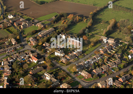 An aerial view of the West Midlands village of Hagley Stock Photo - Alamy