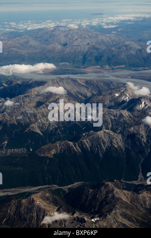 Aerial of the Southern Alps, New Zealand Stock Photo - Alamy