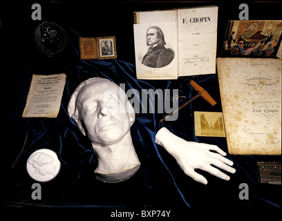 Plaster cast of Chopin hand in Valldemossa Monastery museum, Majorca ...