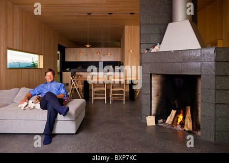 Alaska, Big Lake, Happy Trails Kennel. Martin Buser's home Stock Photo ...