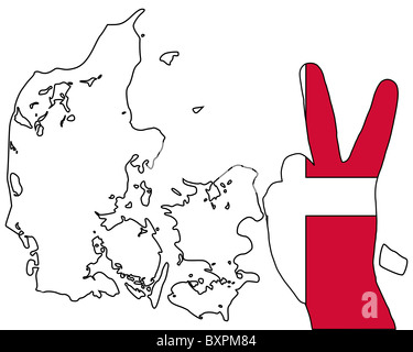 Danish hand signal Stock Photo - Alamy