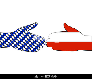 Austria hand signal Stock Photo - Alamy