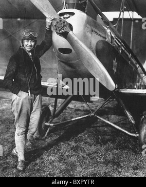 AMY JOHNSON (1903-1941) Pioneering English flyer here about 1930 Stock ...