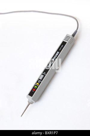 a logic probe to check digital signals in electronic equipment Stock ...