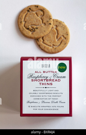 box packet of Marks & Spencer new Belgian Collection selection biscuits ...