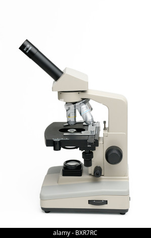 Modern compound microscope, side view Stock Photo - Alamy
