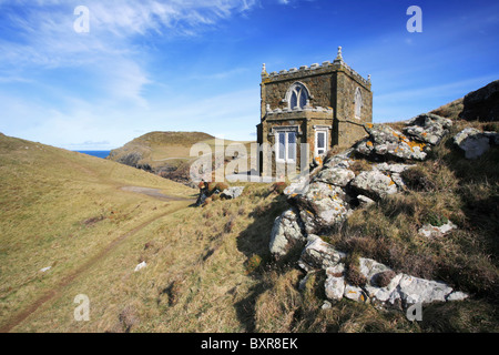 Doyden Castle, Near Port Quin, North Cornwall, England, UK Stock Photo ...