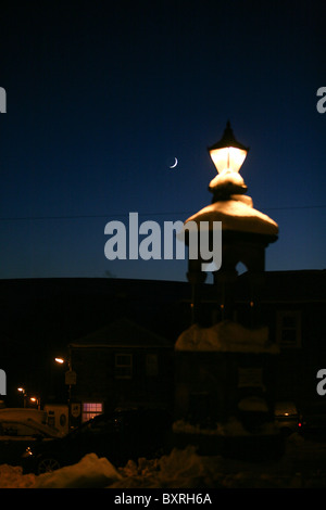 Street light and Moon Stock Photo - Alamy