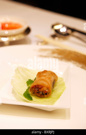 Roll with crab meat Stock Photo - Alamy