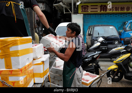 Fresh Fish delivery van in Pittenweem, Fife, Scotland, UK Stock Photo ...