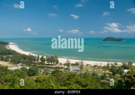 Thailand: Hat Samila (Samila Beach) seen from Khao Tang Kuan (hill at ...