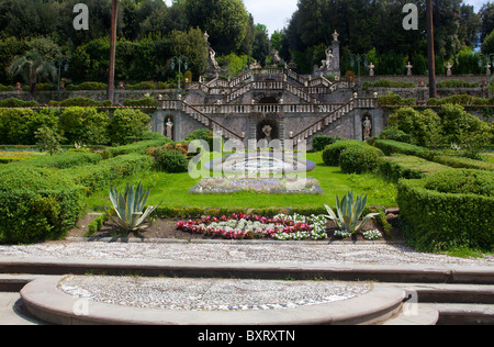 Flight of steps, Garden, Vila Garzoni, Collodi, Tuscany, Italy Stock ...