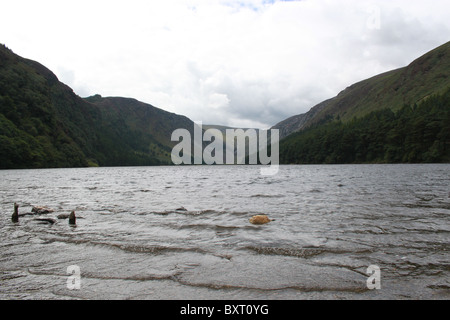 Glendalough (Irish: Gleann Dá Loch, meaning "Glen of Two Lakes") is a ...