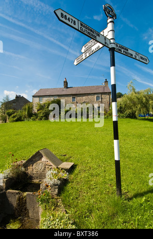The Village Green, Newton, Lancashire, UK Stock Photo - Alamy