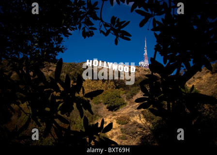 The Hollywood Sign in the Hollywood Hills area of Los Angeles ...