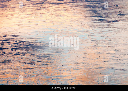 The river entering Lake Windermere totally frozen over during the ...