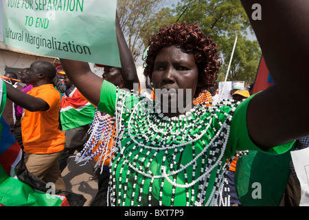 The final independence march in Juba city centre to encourage people to ...