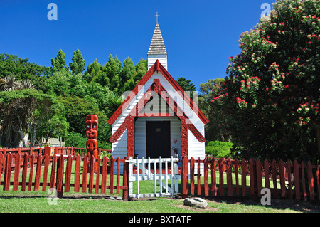 Church at Onuku Marae Akaroa Banks Peninsula New Zealand Stock Photo ...